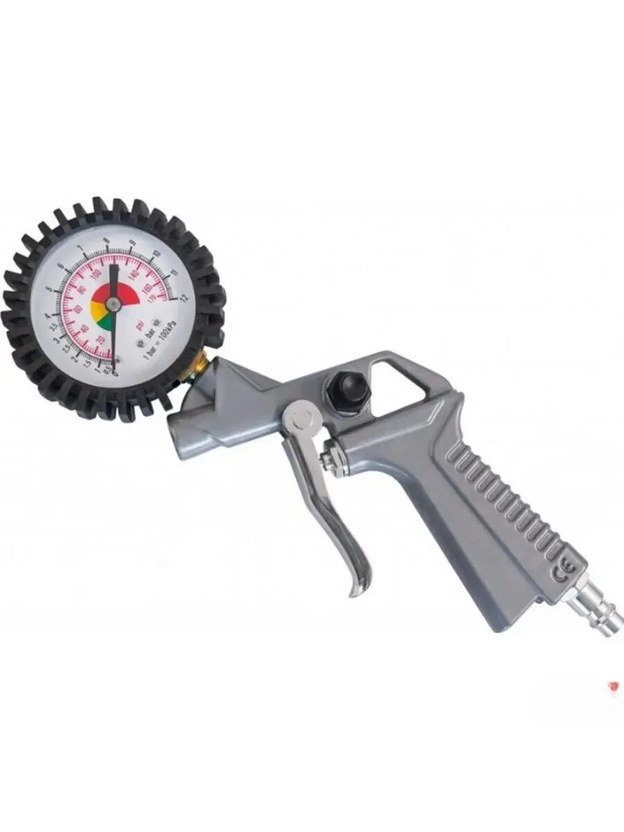 Точный манометр для шин с пистолетным клапаном