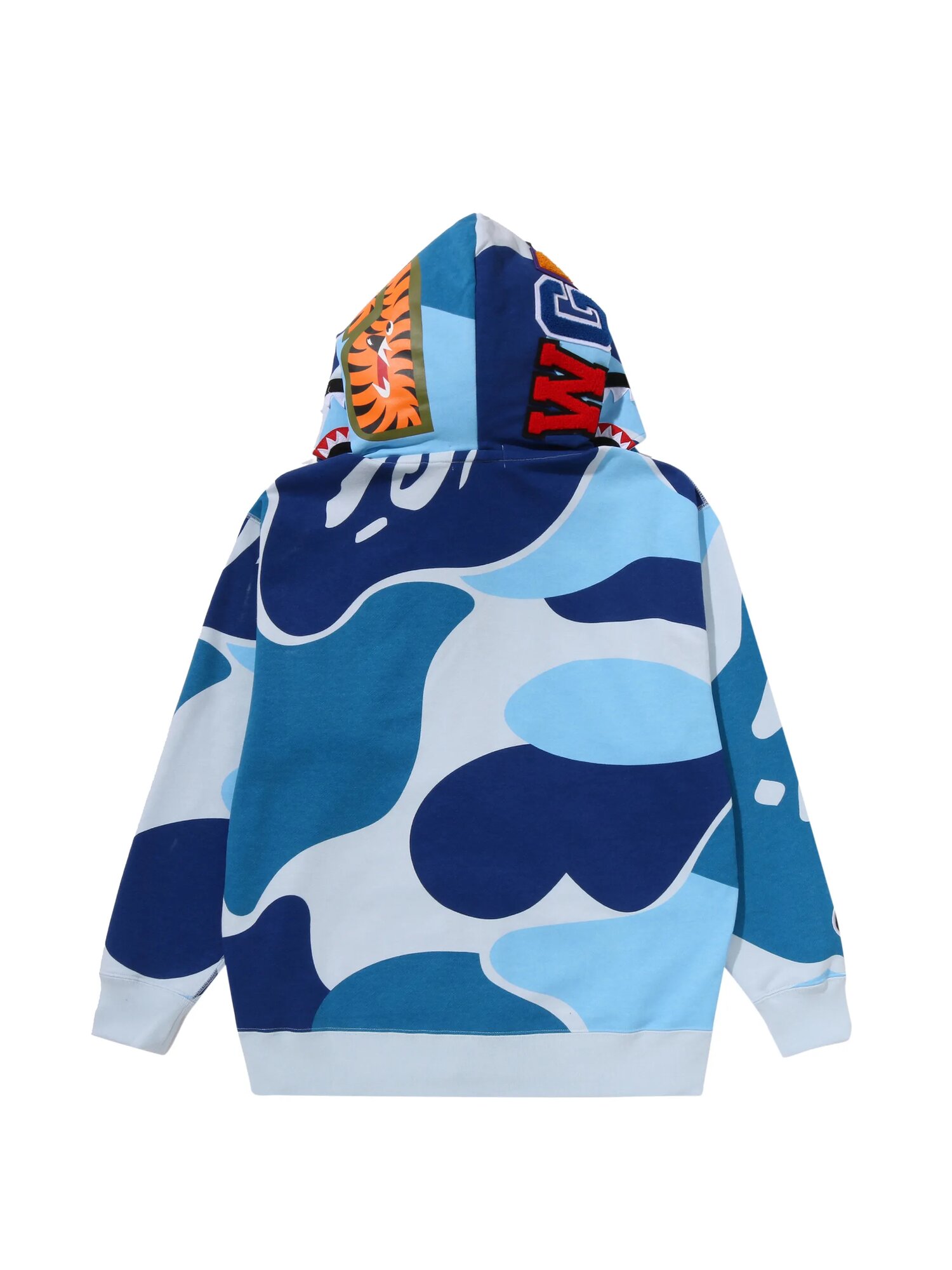 Худи A BATHING APE Mega ABC Camo Double Shark, размер 50, , blue — фото 1