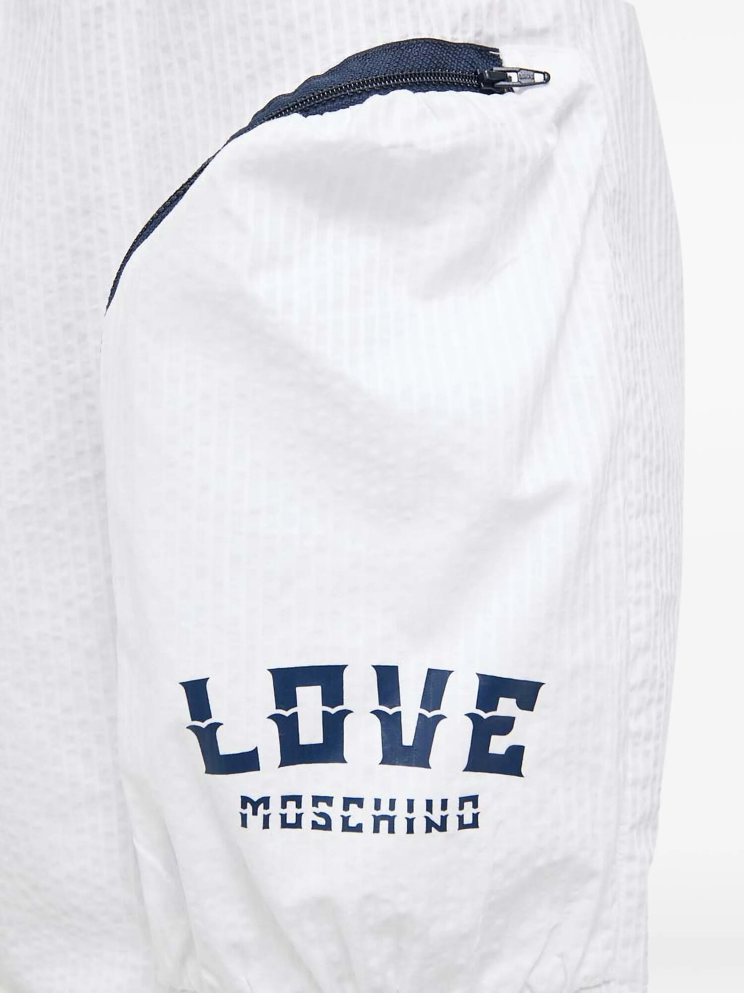Юбка LOVE MOSCHINO Drawstring-fastening mini skirt, размер 42, бежевый/белый — фото 1