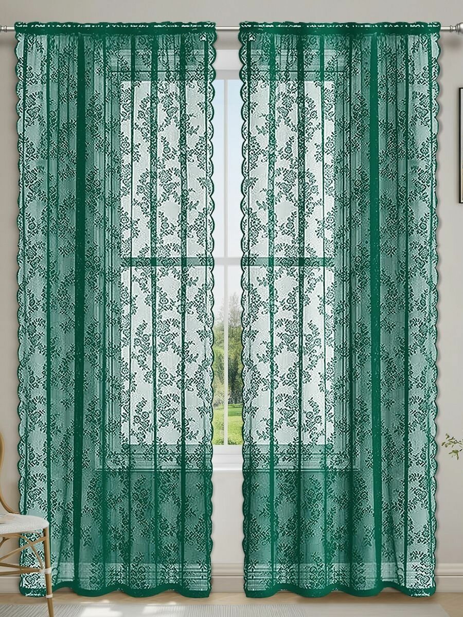 Eclara Тюль 100x200 см зеленый