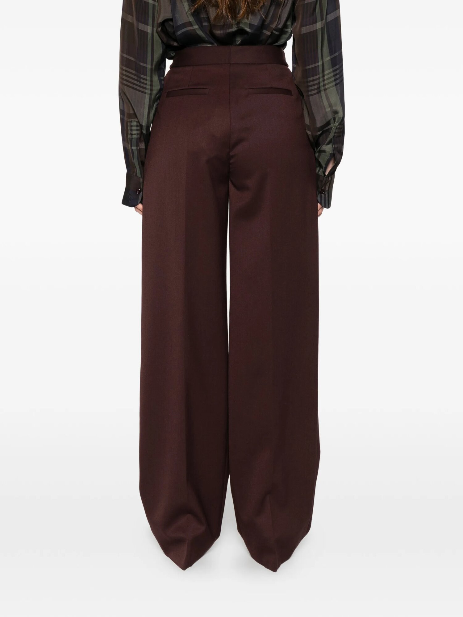 Брюки Elisabetta Franchi Pleated-front tailored trousers, размер 42 — фото 1