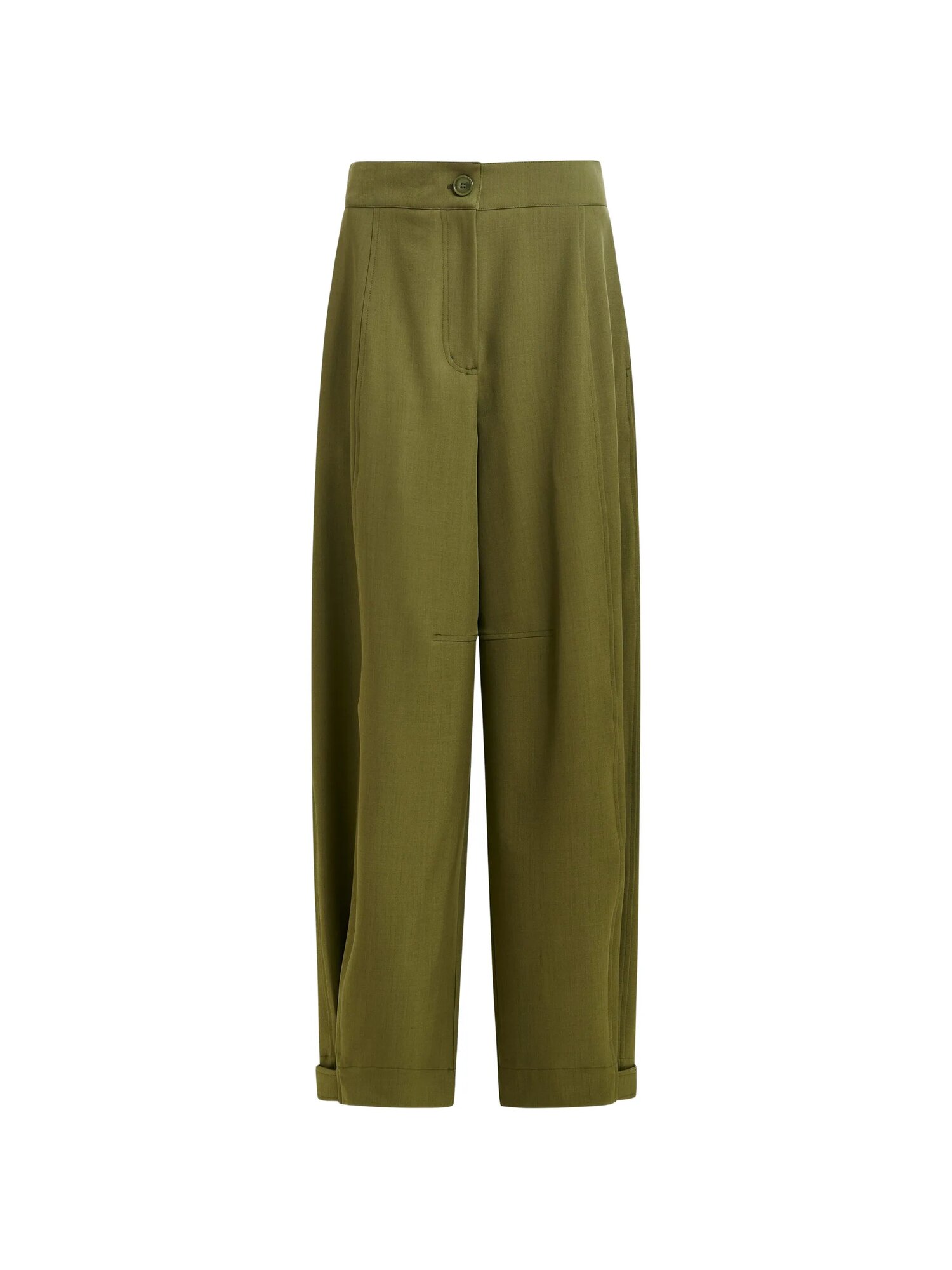Брюки Barrel-leg pleated trousers