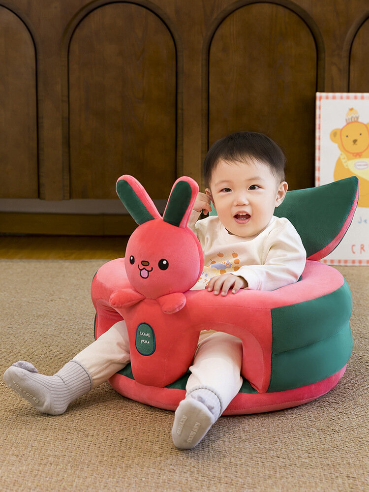 Новый трехмерный детский обучающий стул с ремнями, милый детский диванчик для обучения сидению, производитель обучающих