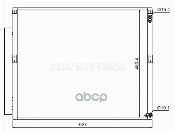 Радиатор кондиционера Toyota Land Cruiser Prado (J120) 02-09 / Lexus GX 02-09 Sat арт. ST-TY91-394-L0