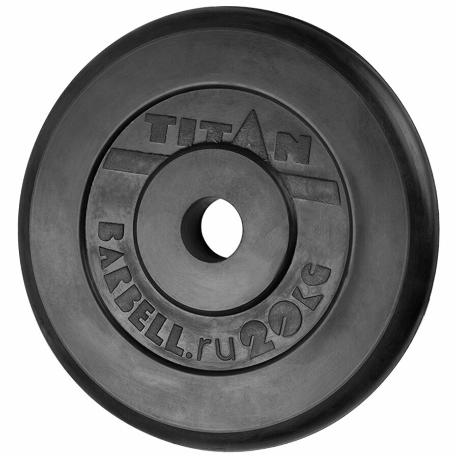 Блин обрезиненный TITAN Barbell 20 кг (d51)
