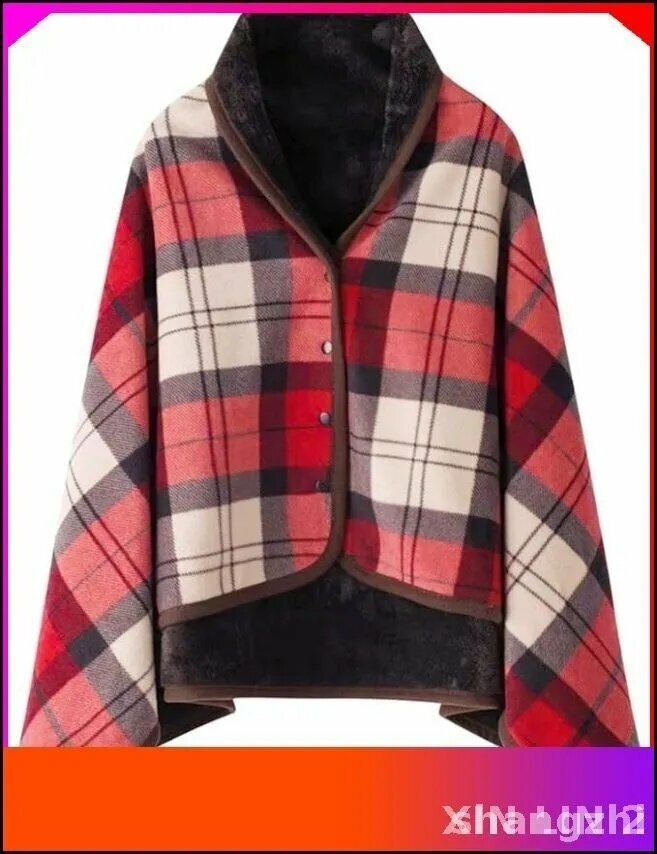 Плед плюшевый, пончо , Полиэстер FR, 130 см х 80 см