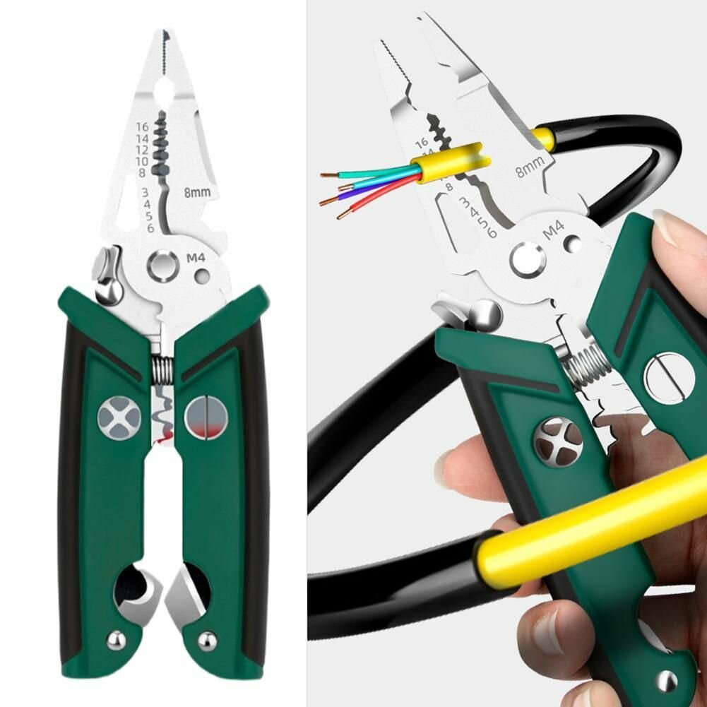 Стриппер, для зачистки проводов, многофункциональный, плоскогубцы электрика