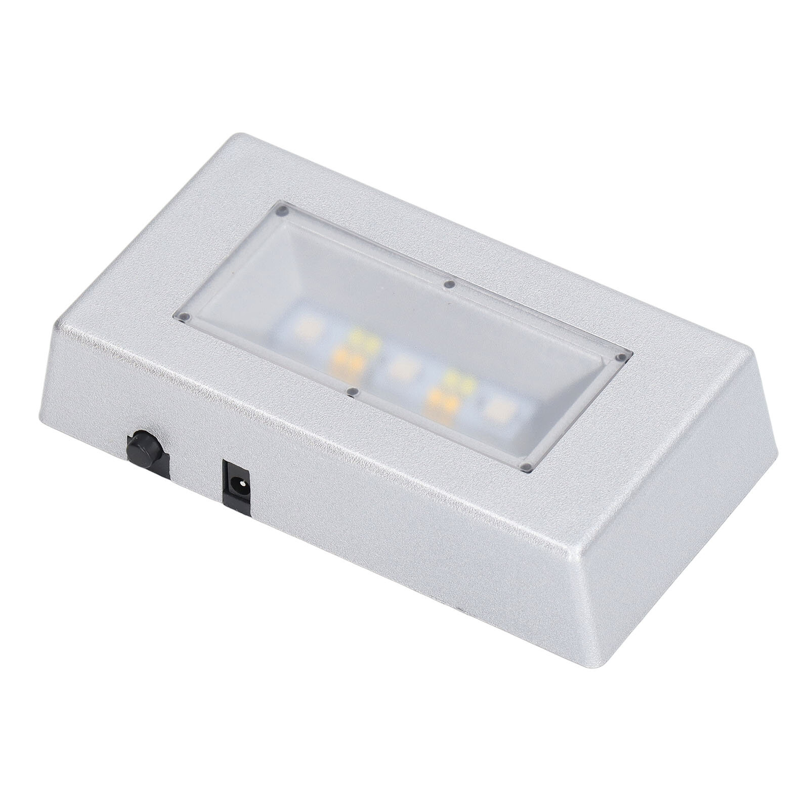 LED Display Base Multi Mode Lighting Silver Rectangular Light with USB Cable for Jewelry Crystals — фото 1