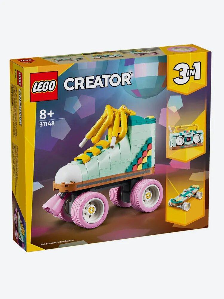 Конструктор LEGO Creator Ретро роликовые коньки, 342 деталей, возраст от 8+, 31148