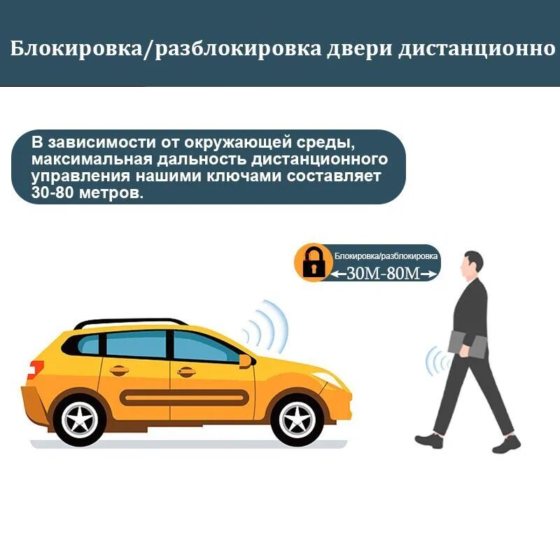 Устройство противоугонное для автомобилей, с брелоками, черный — фото 1
