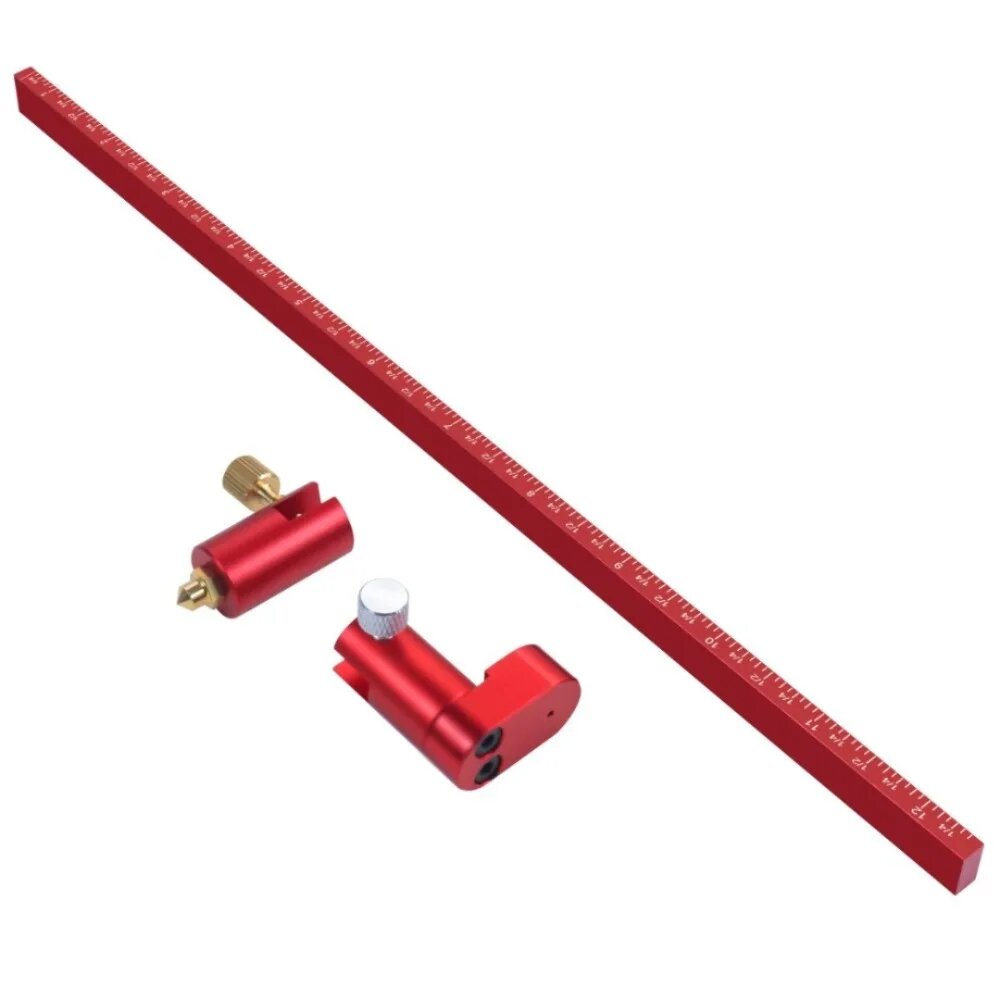 Линейка для рисования кругов из алюминия 300 мм