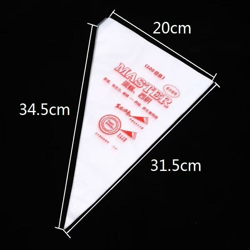 Утолщенные мешки для украшения тортов, мешки для крема из растворимых бобов, инструменты для выпечки, примерно 100 штук