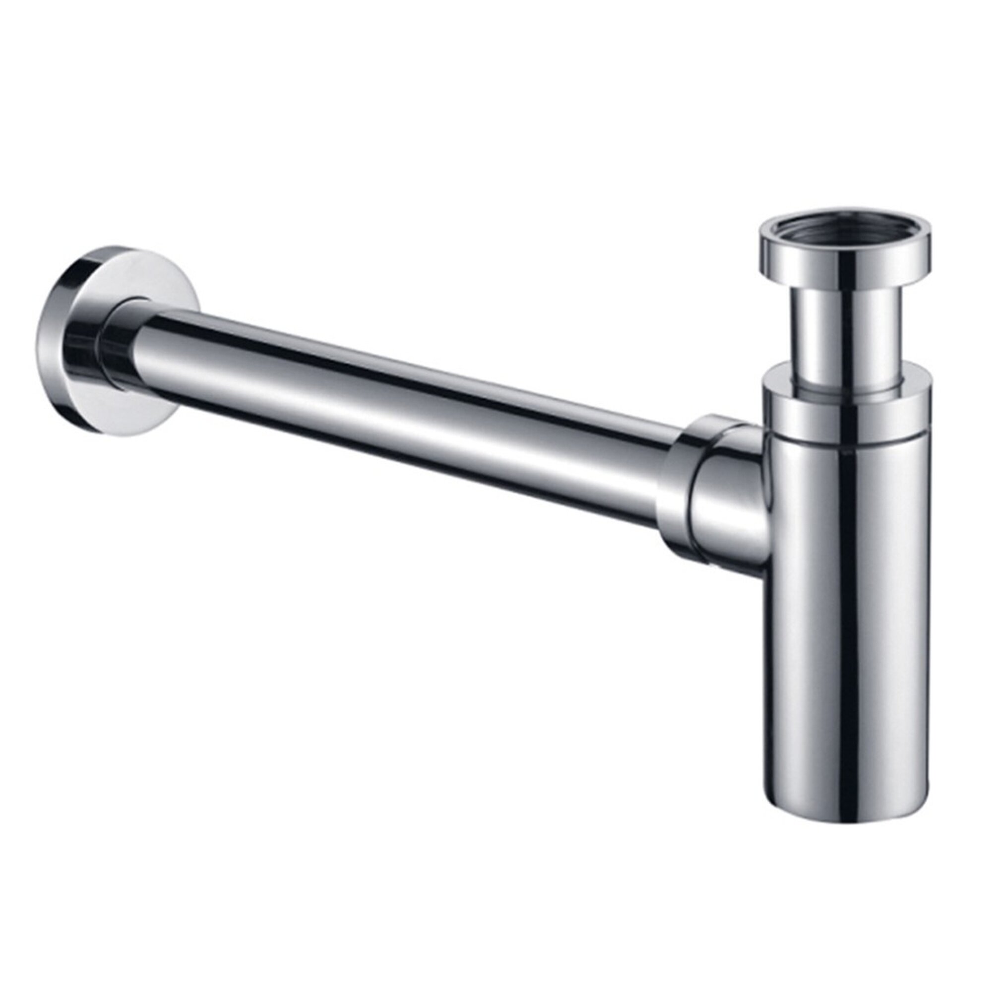 Сифон для раковины AQUAme AQM7010CR, латунь, хромированное покрытие, для раковины