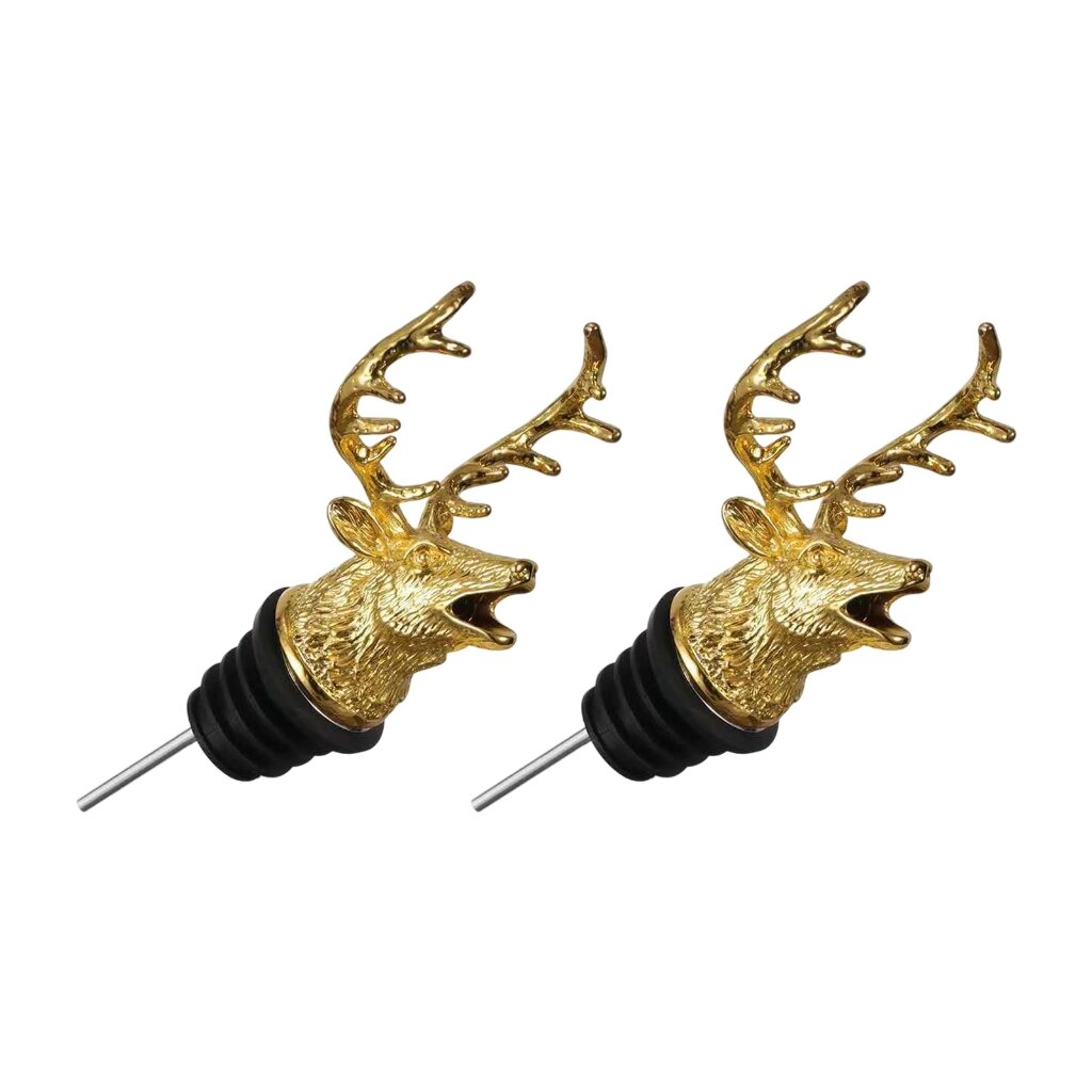 2 упаковки, Бармены, Наливалки для винных бутылок из Головы Оленя, Универсальный Носик Для разливки ликера В Подарок