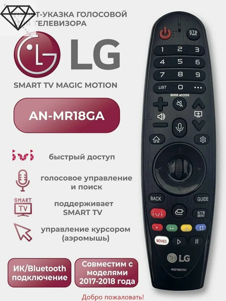 Голосовой пульт для телевизоров LG Smart TV AN-MR18