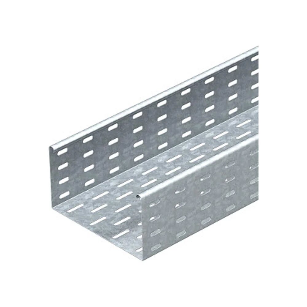 Лоток листовой кабельный OBO Bettermann MKS 110 FT, 110x100x3000 мм, S=1 мм, перфорированный, сталь, горячий цинк 6060609