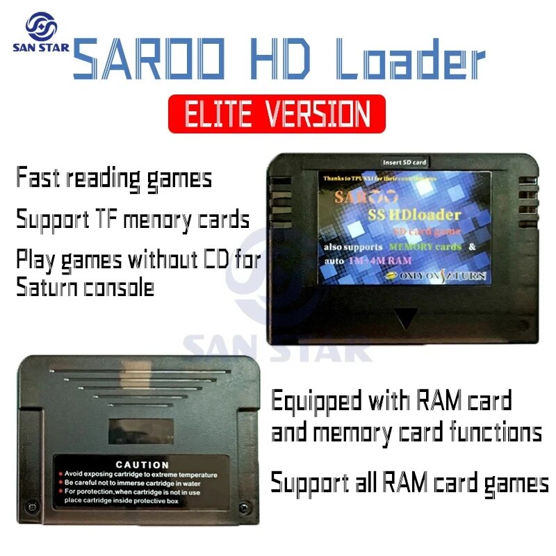 SAROO SEGA Saturn 0.7 Прошивка SS NEO GEO Аркадная консоль HDLoader Быстрое чтение Игровой карток TF/SD Прямое чтение без компакт-диска