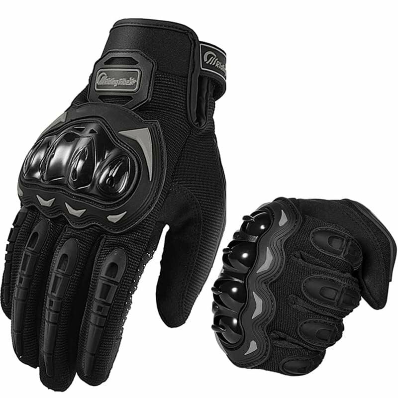 Перчатки для мотоцикла унисекс с полными пальцами не скользящие дышащие для велосипеда подходящие для внедорожного вождения дорожного велосипеда и альпинизма размер XL