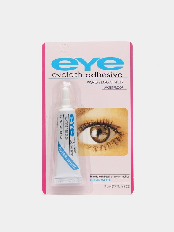 Клей для накладных пучков и ресниц, прозрачный и черный