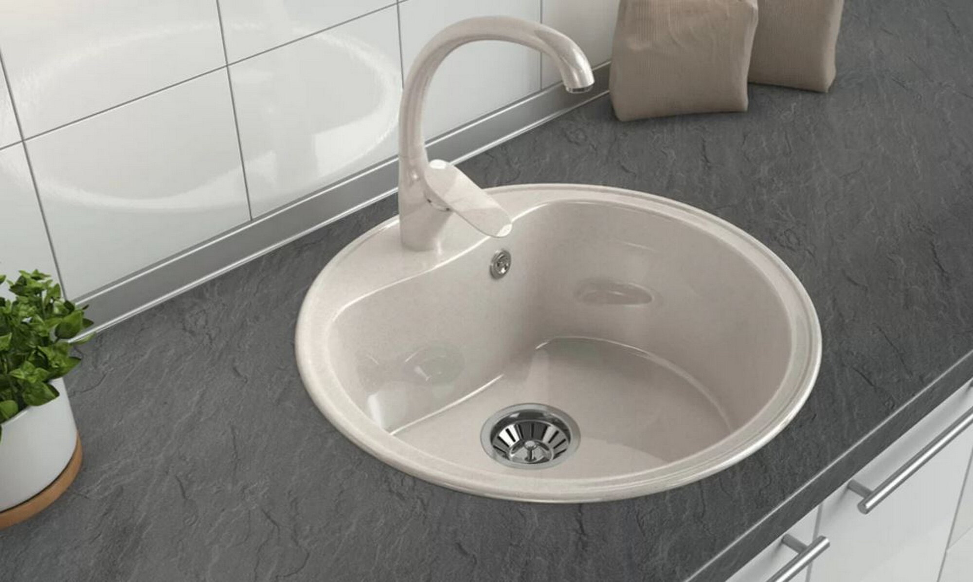 Мойка каменная MAXSTONE MS-4 Розовый
