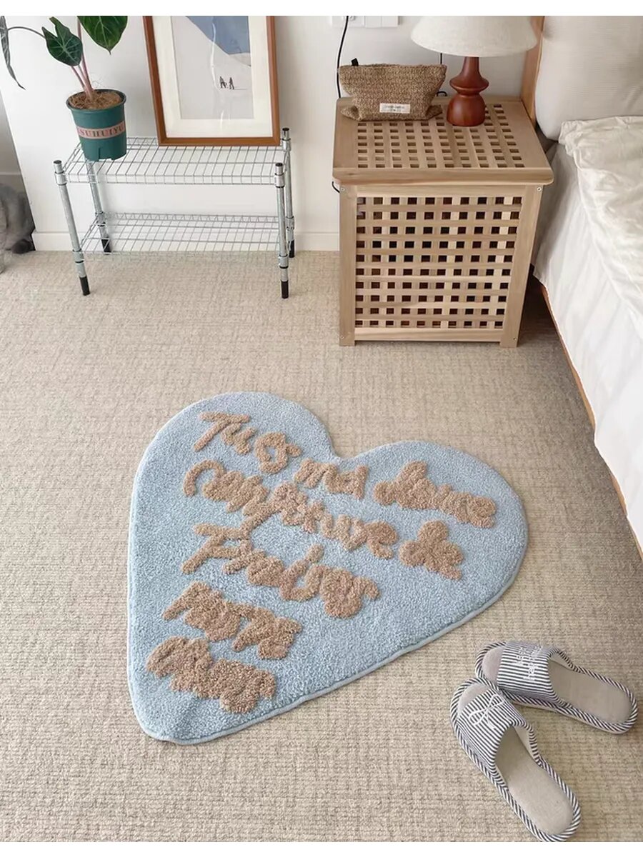 Ковер французский ретро полиэстер синий 80x85см