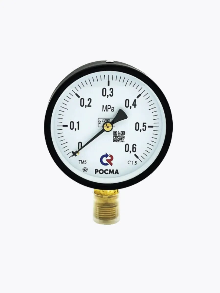 Манометр радиальный ТМ-510Р.00 G1/2 1,5*100мм (0-6 бар)