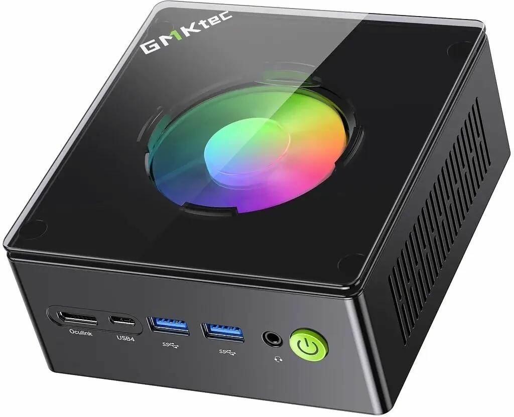 Неттоп GMKTEC Mini NucBox K11 AMD Ryzen 9 8945HS, DDR5 32ГБ, 1ТБ(SSD), AMD Radeon 780M, Windows 11 Pro, черный K11/8945HS/32GB+1TB