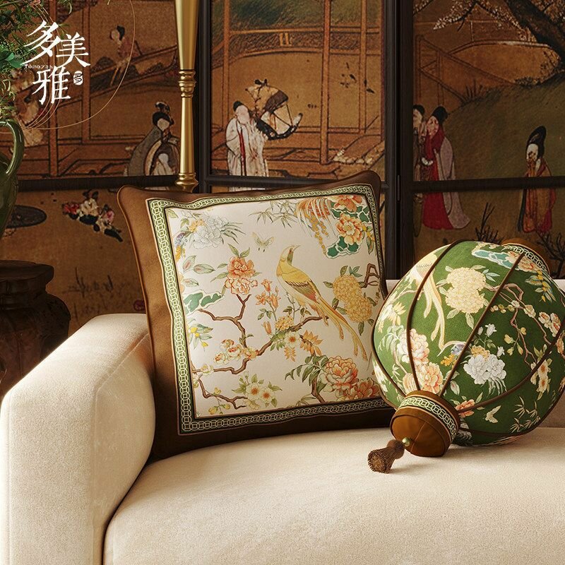【Чуньшань Яджу】Новая подушка в китайском стиле для гостиной, подушка для дивана, поясничная подушка, национальный стиль, подушка для подлокотника, подушка для подголовника кровати