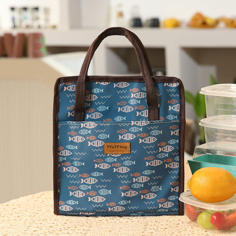 Водонепроницаемая изолированная сумка для обеда, сумка из алюминиевой фольги, утолщенная сумка для стакана, чехол для тушеного стакана, сумка для завтрака, бенто-сумка