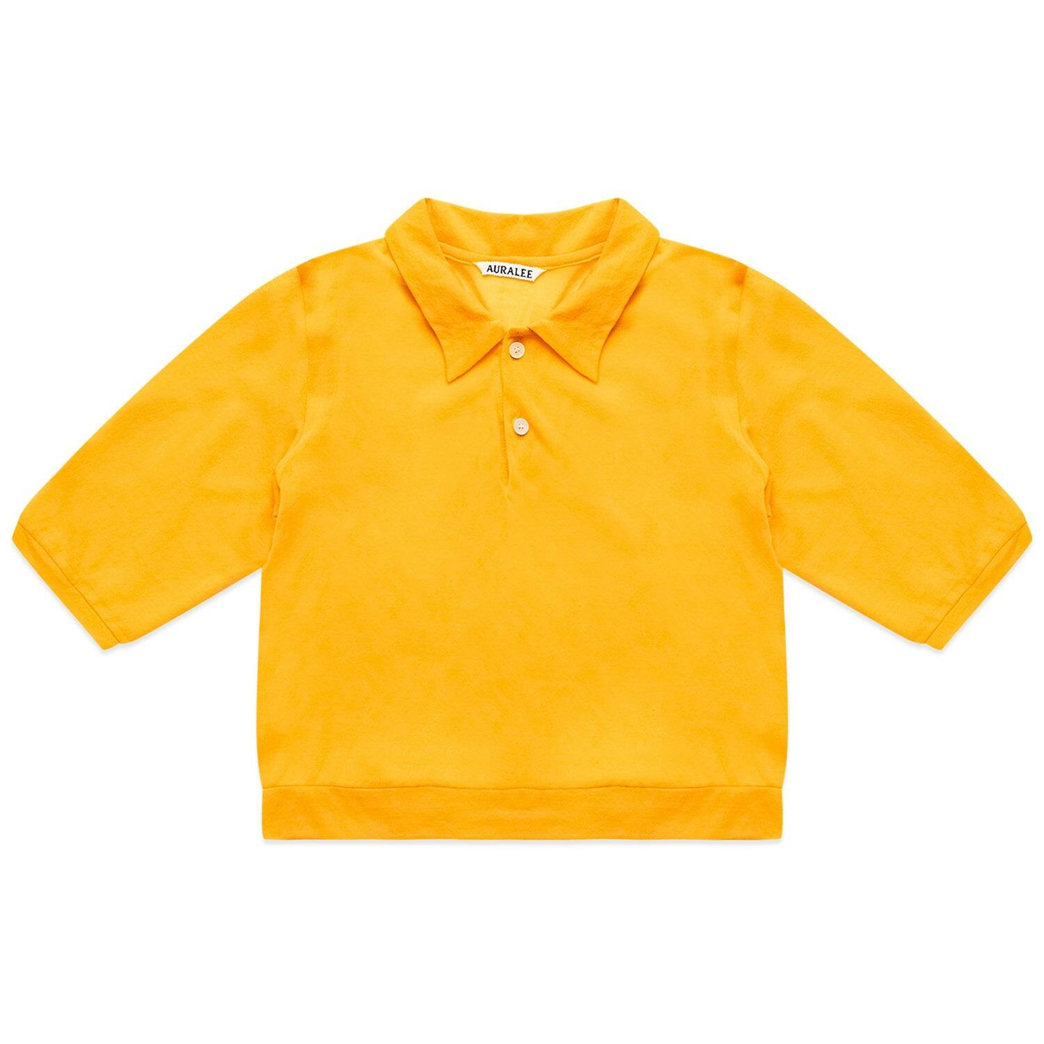 Поло ПОЛО AURALEE HARD TWIST COTTON GAUZE SHORT POLO
