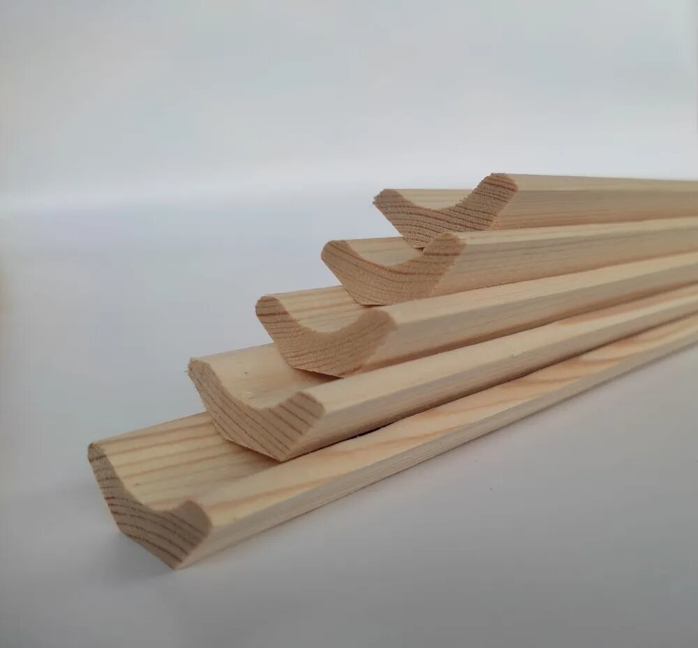 Плинтус деревянный напольный (сосна) сорт Экстра (без сучков) 15х42х1500 мм, 5 шт. (Сращенный) Согуд