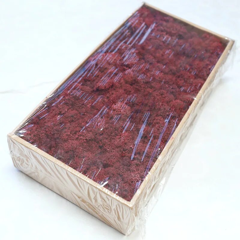 Искусственный мох Бордовый, 100г, A13