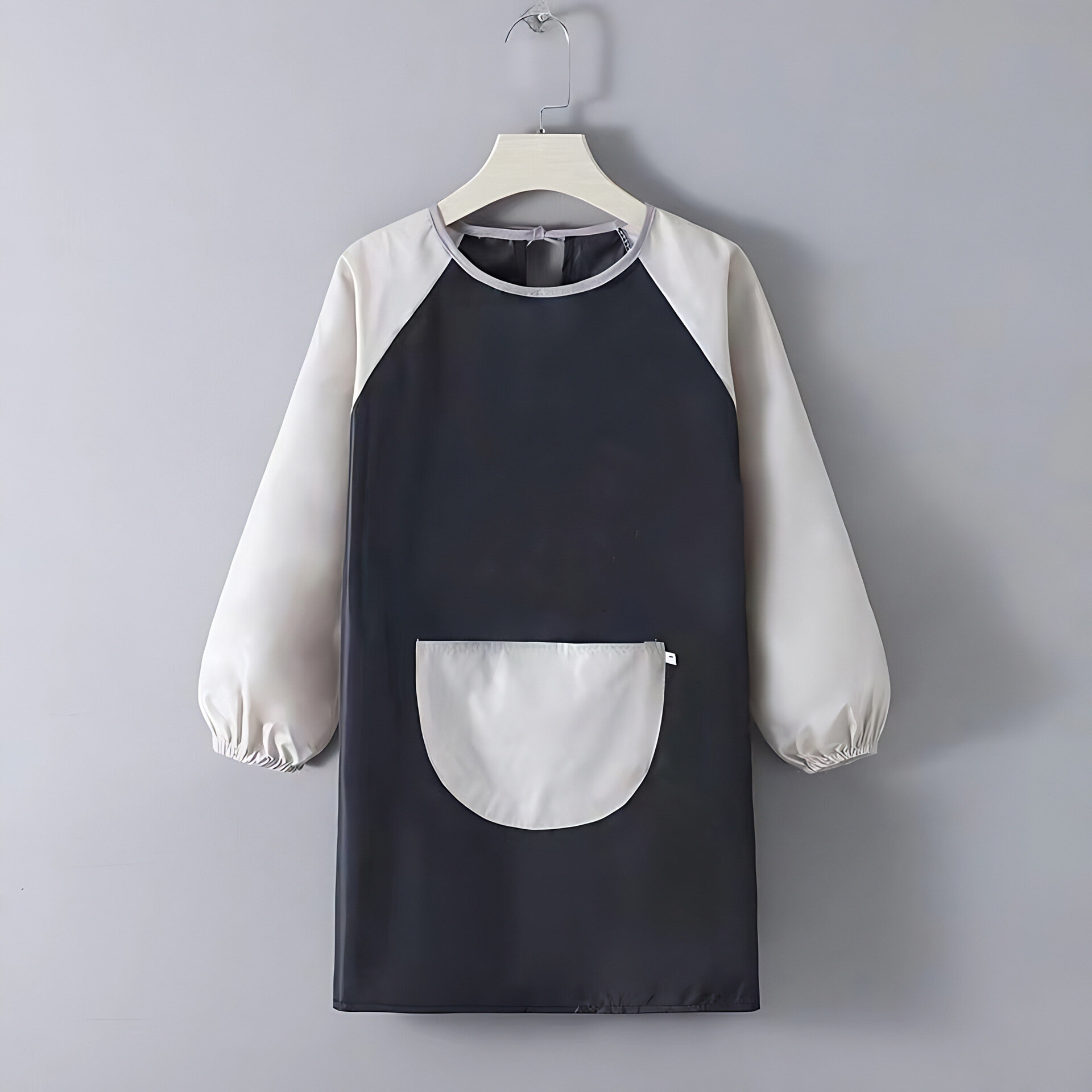 Детский фартук для рисования, водонепроницаемый и устойчивый к пятнам халат с длинными рукавами, одежда для детского сада, защитная одежда с индивидуальным принтом для еды.