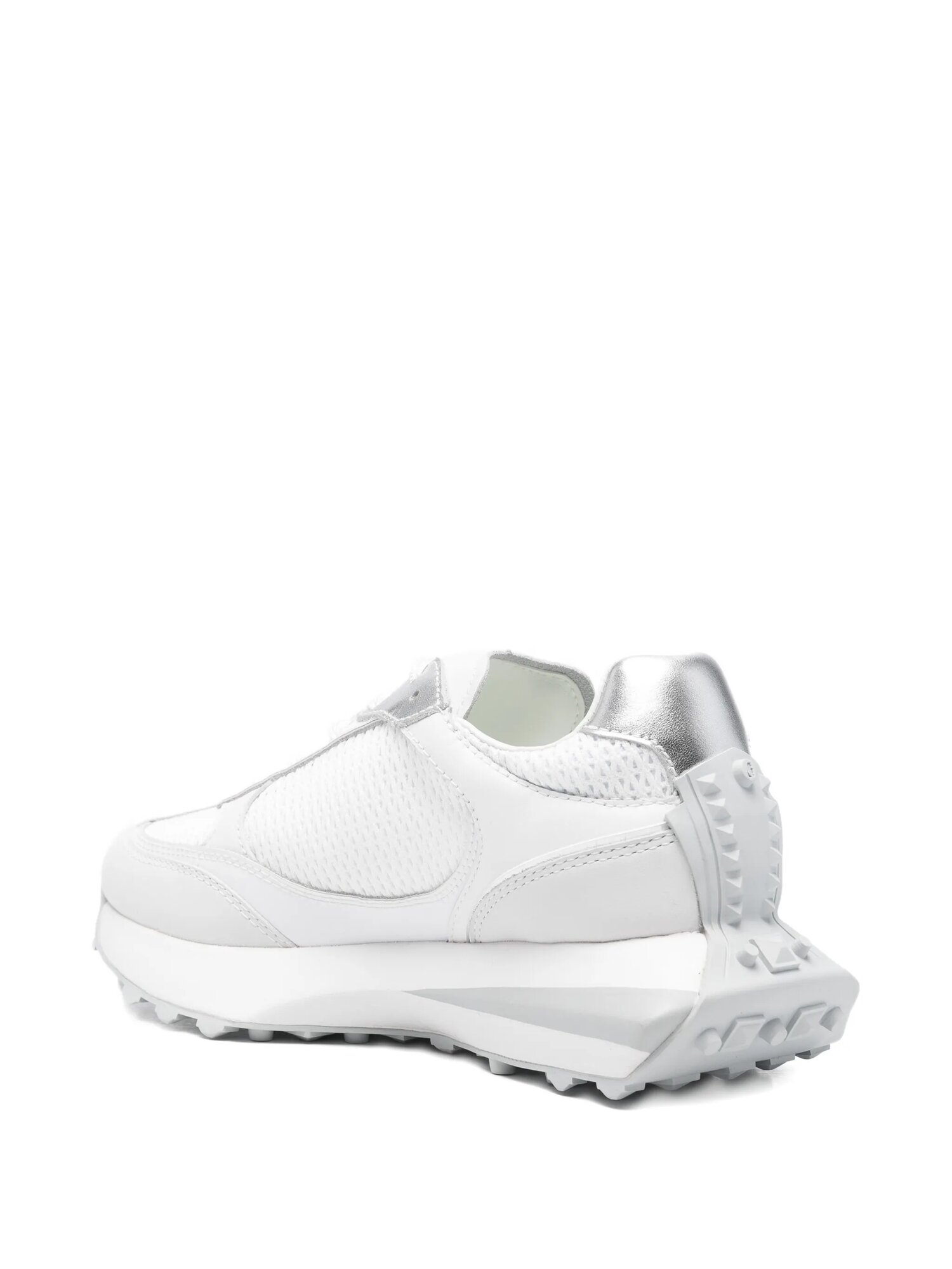 Кроссовки Karl Lagerfeld Metallic panelled sneakers, размер 38, white — фото 1