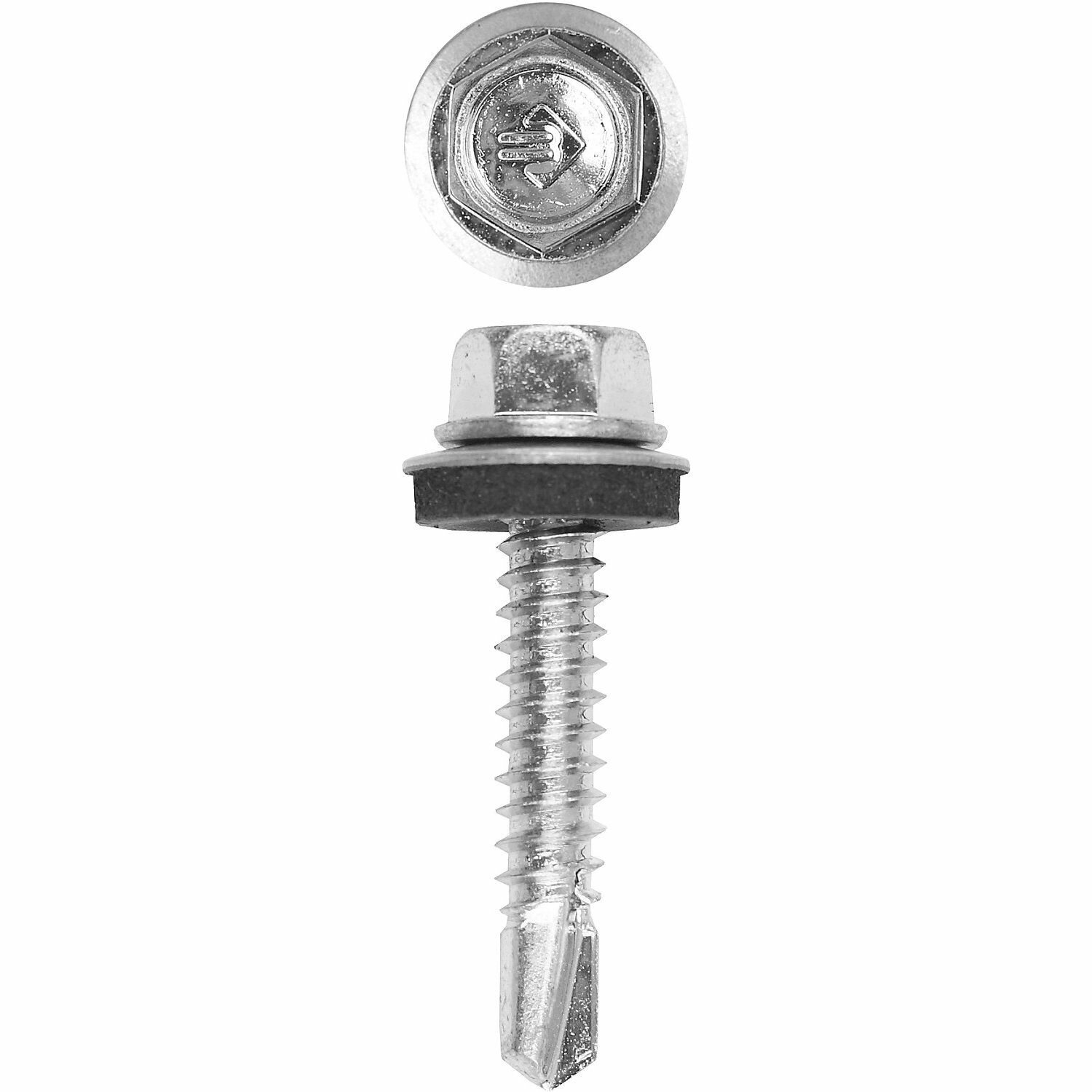 Саморезы кровельные ЗУБР СКМ, 32х6.3 мм, цинк, 1200 шт, 9.33 кг, Профессионал