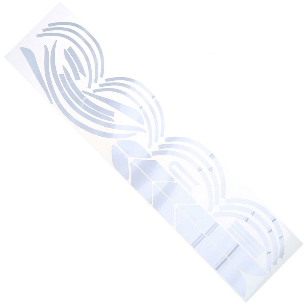 Светоотражающий наклейка на колесо электросамоката, Белый