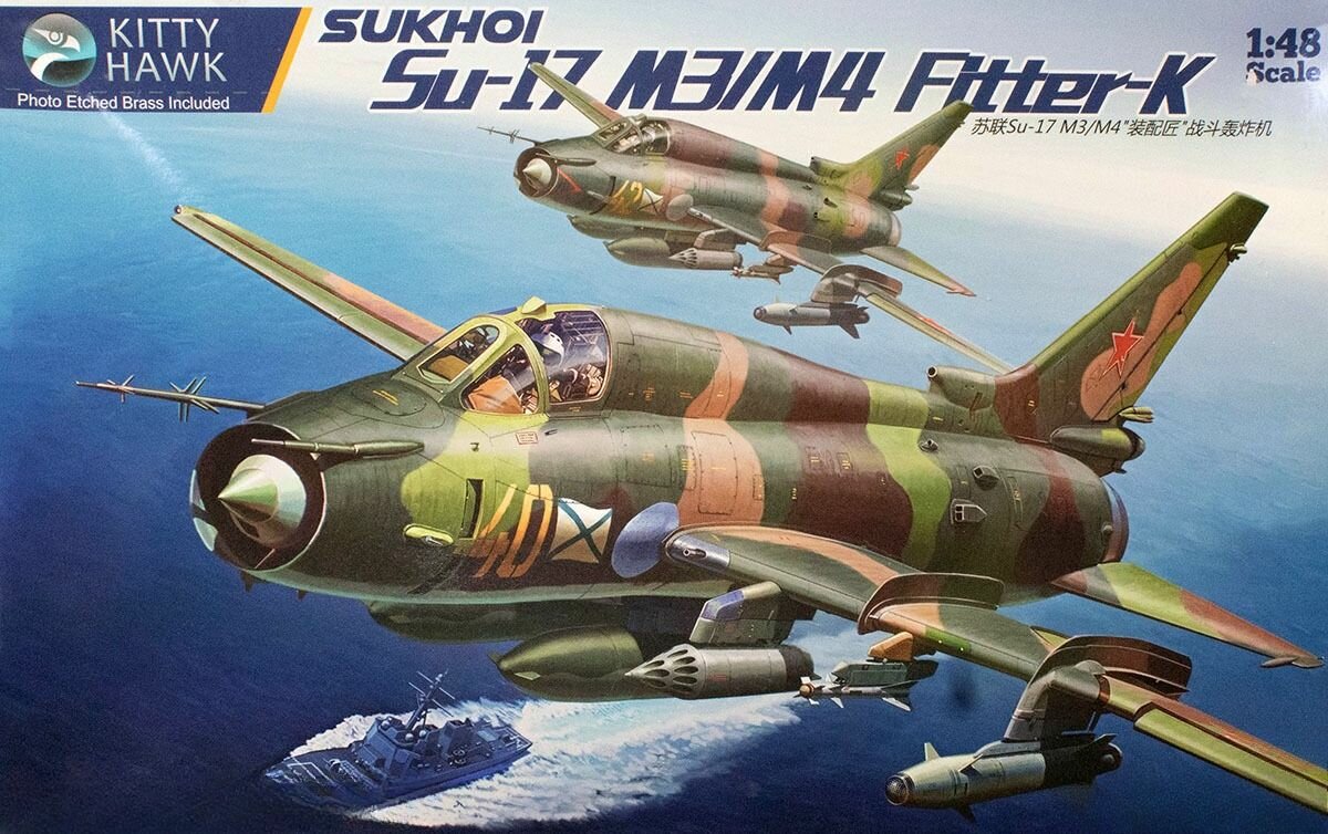Сборная модель самолета Kitty Hawk KH80144 Су-17М3/М4 (Fitter), масштаб 1:48, пластик, с деталями из фототравления