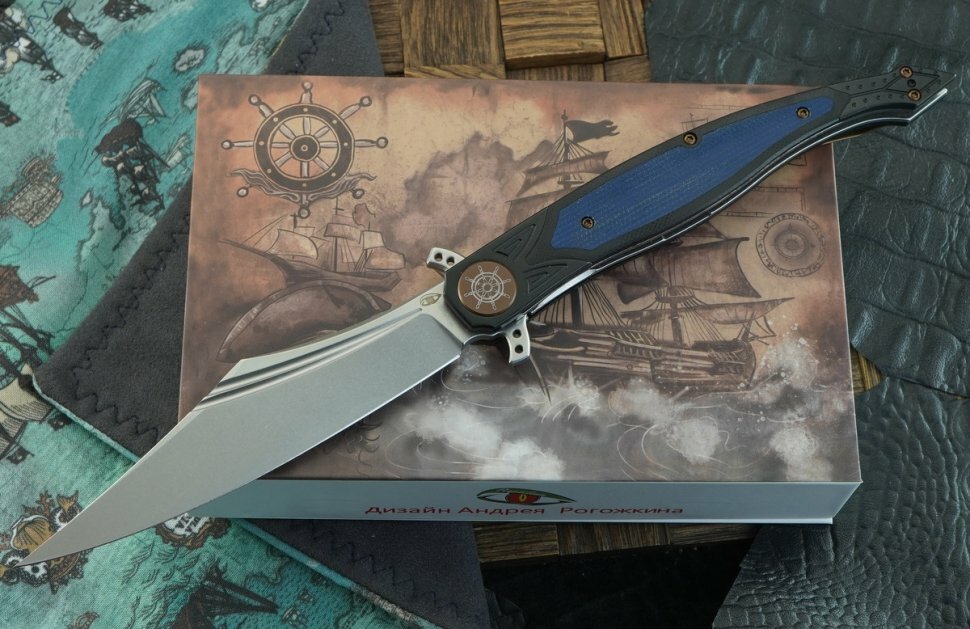 Складной нож Reptilian Билли Бонс-03B, сталь VG-10