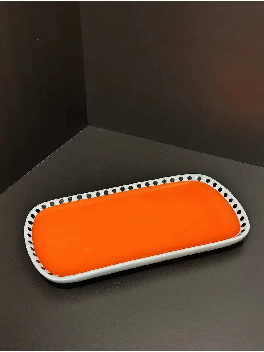 Тарелка Вербилки сервировочная. фарфор СССР