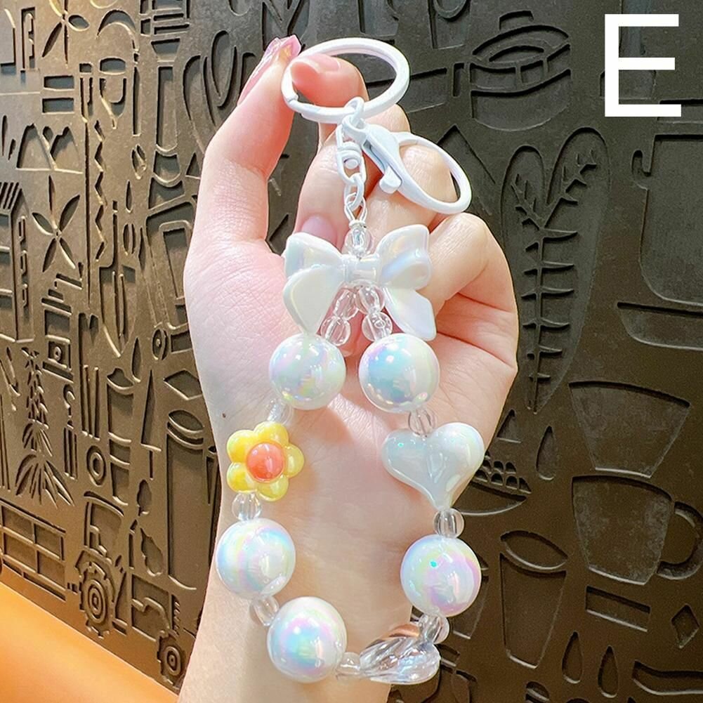 Брелок подвеска ремешок из бисера для телефона / ключей / сумки