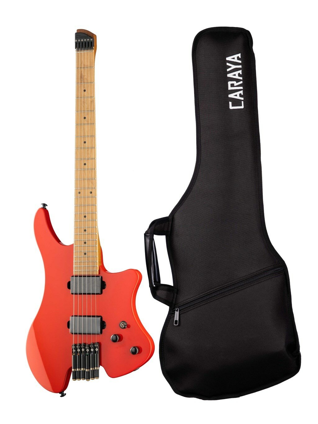 Caraya HL-1A-RD Электрогитара безголовая, красная