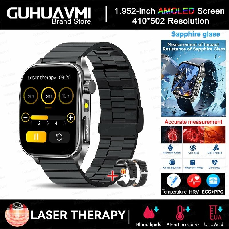 GUHUAVMI Smart Watch Черный стальной B 2A
