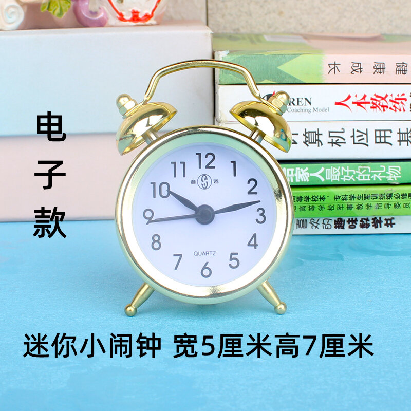 Металлический старомодный механический будильник большой рингтон металлический механизм курица ест рис ностальгия ретро