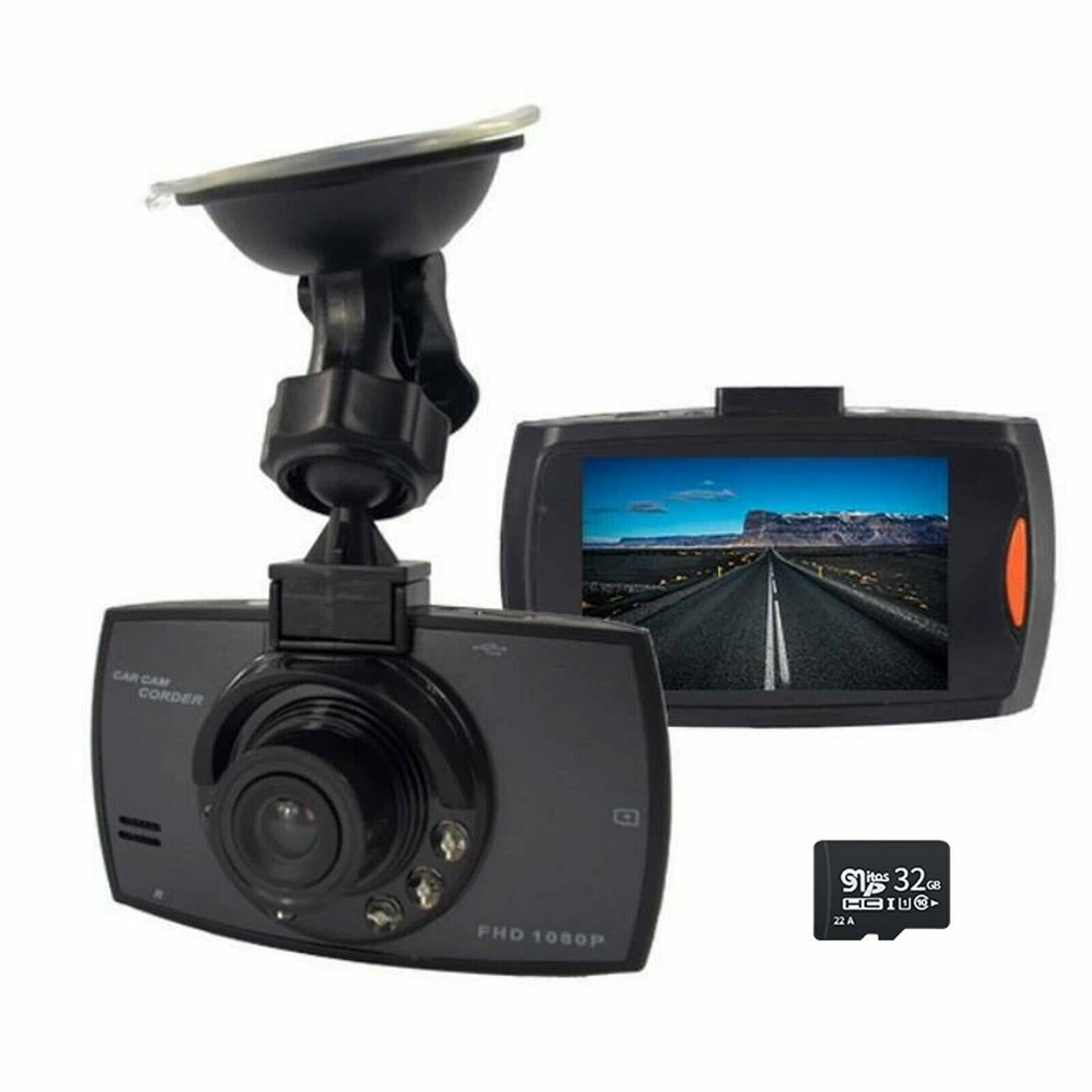 GJX Автомобильная видеокамера с ночным видением, передняя и задняя запись, легкая установка