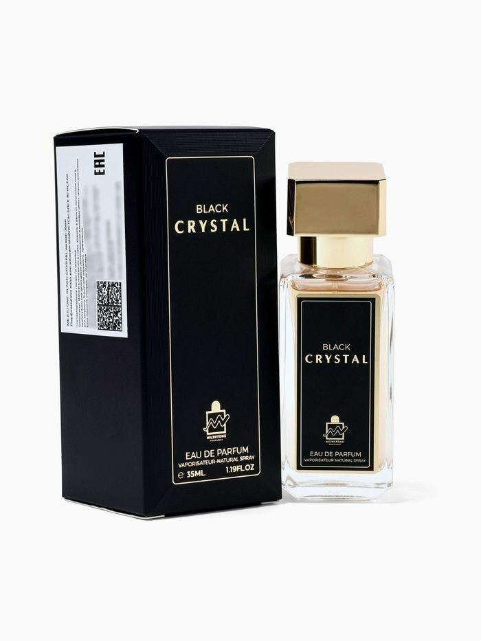 Парфюмерная вода Milestone Black Crystal, женская, объем 35 мл, по мотивам Versace Crystal Noir