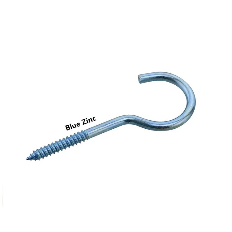 Саморезы с крючком и кольцом из углеродистой стали 1 Type-30Pcs, Blue Zinc