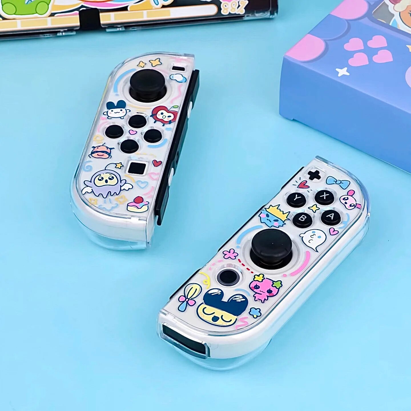 Чехол для Nintendo Switch 2, защитный чехол-накладка в стиле Tamagotchi Kawaii Anime, совместимый с док-станцией, для контроллеров JoyCon NS Switch 2 — фото 1