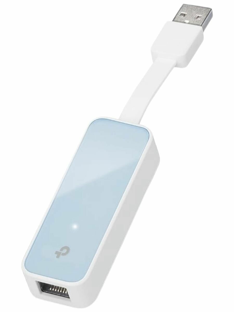 UE200 TP-Link, Сетевой адаптер USB 2.0/Ethernet, 1хUSB 2.0 - 1хRJ45 до 100Мбит/с, белый.