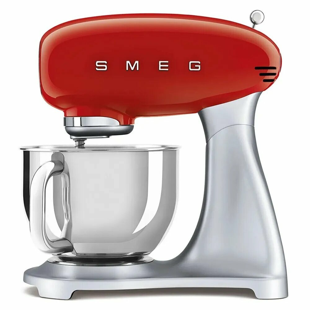 Миксер Smeg 50'S Style SMF02RDEU, планетарный, мощность 800 Вт, металлический, красный
