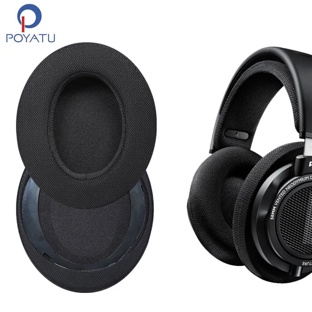 Белые амбушюры Poyatu для Philips SHP9500